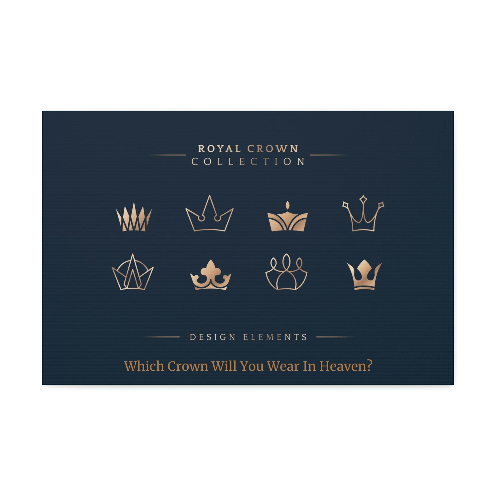 ROYAL CROWN CANVAS - Gallery Canvas Wraps - Crown Element Canvas - Wall ...
