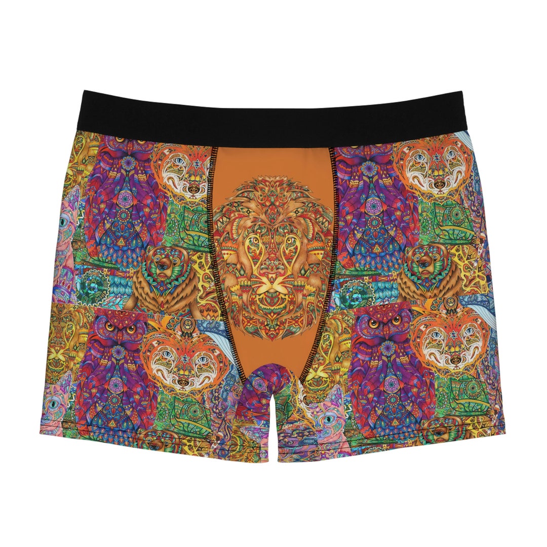 MEN'S BOXER BRIEFS - Lion Boxer Briefs - Valentine's Gift - Men's ...