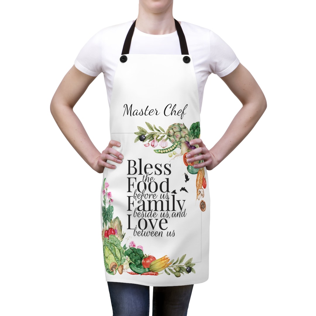 MASTER CHEF APRON - Blessed Apron - Knee Length Apron - Square Cross ...