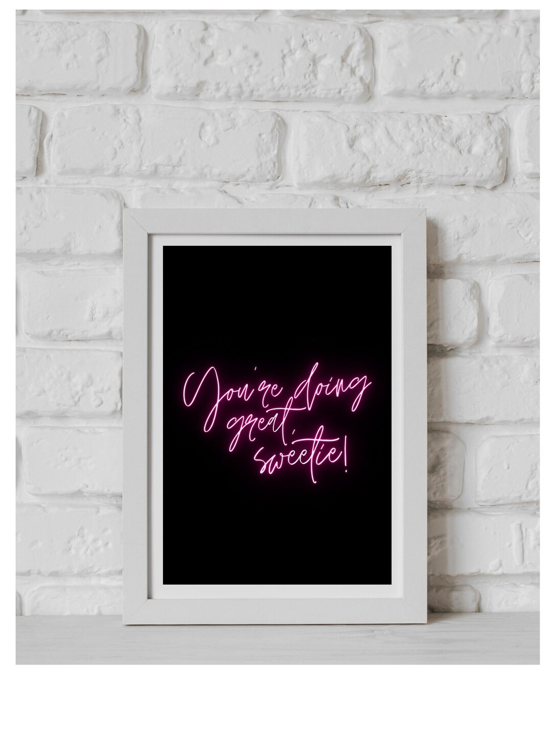 You’re Doing Great, Sweetie, Printable Wall Art, Inspirational Quote ...