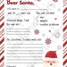 Printable Letter to Santa Dear Santa, Christmas Wish List, Printable ...