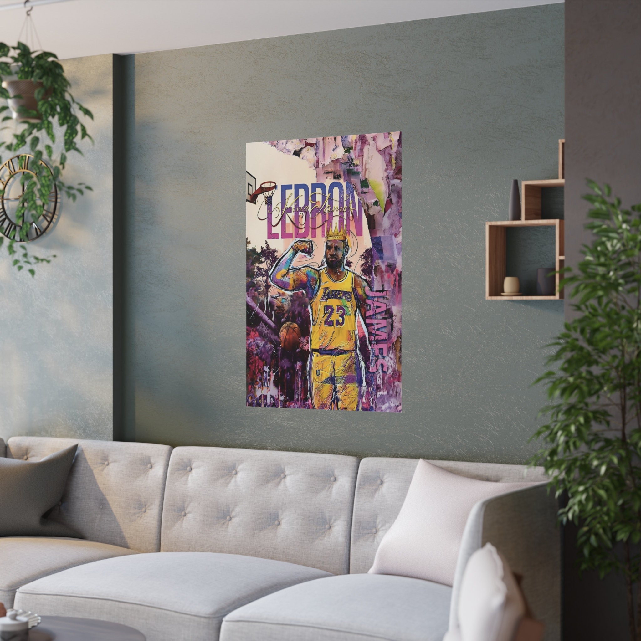 Lebron James Posters Lebron James Print Handmade Furniture and Decor ...