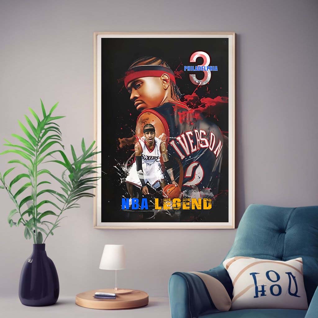 Allen Iverson Poster Handmade Furniture and Decor Iverson Sixers ...