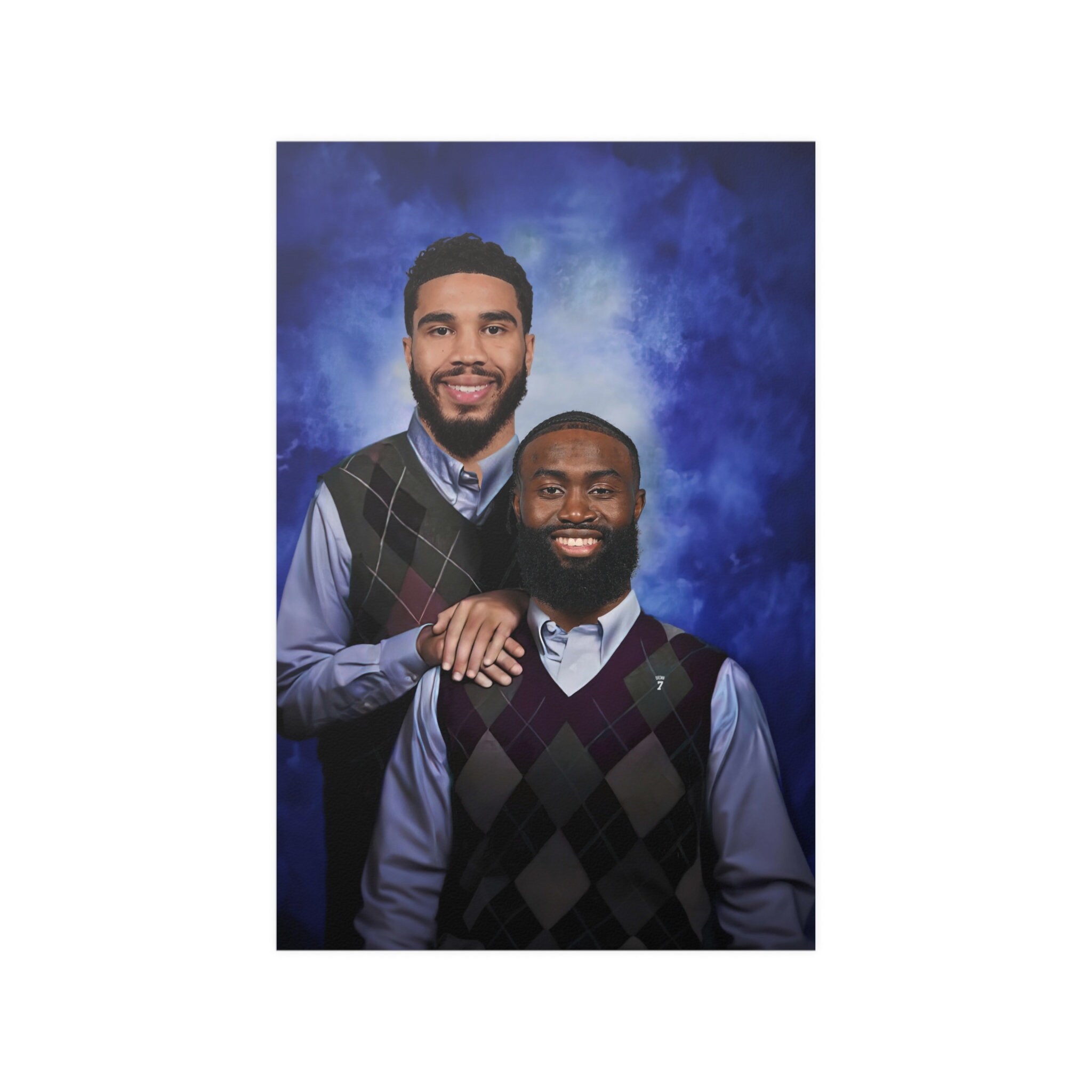 Step Brothers Jaylen Brown Jason Tatum Vintage 90s Poster Handmade ...