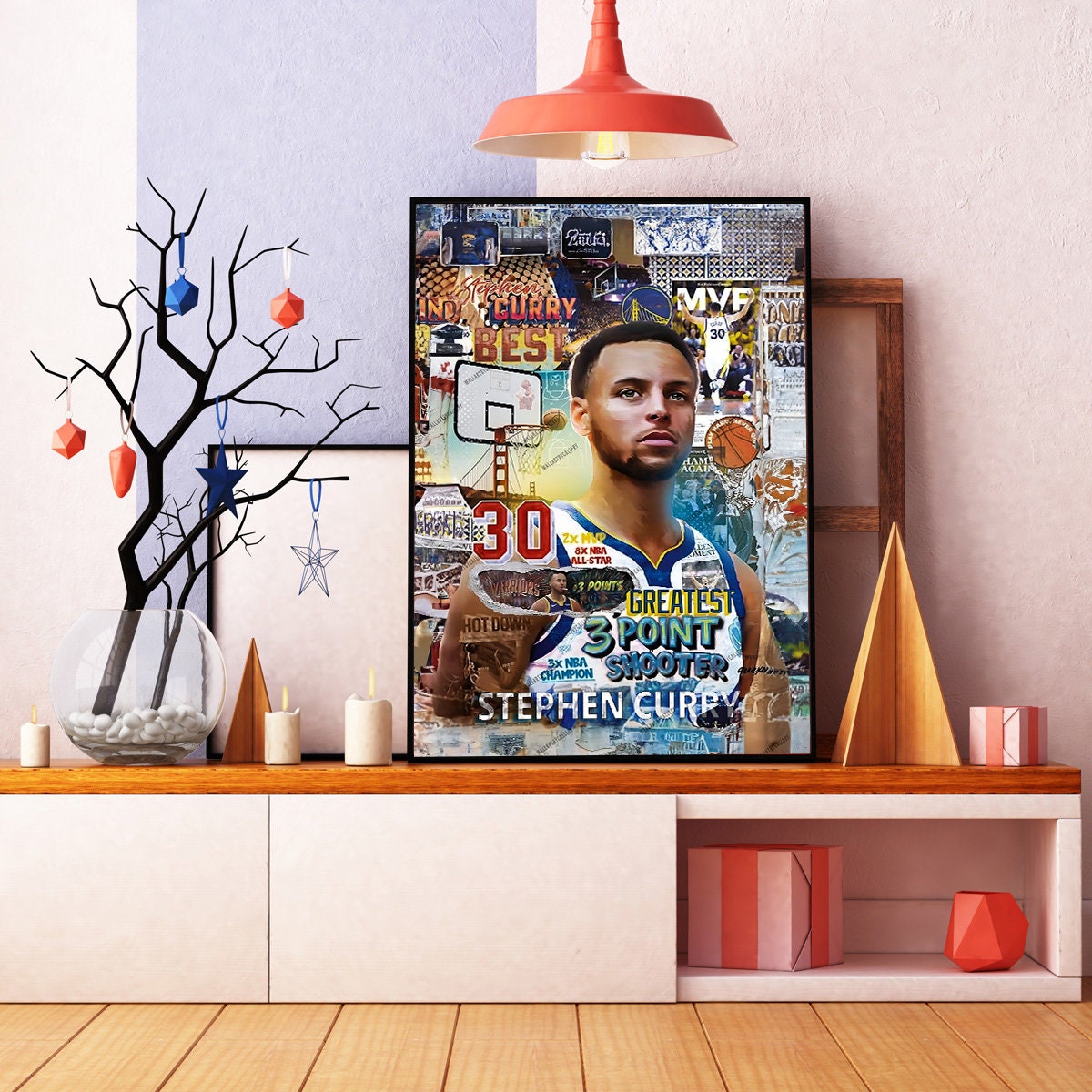 Stephen Curry Poster Golden State Warriors Poster GSW Handmade ...