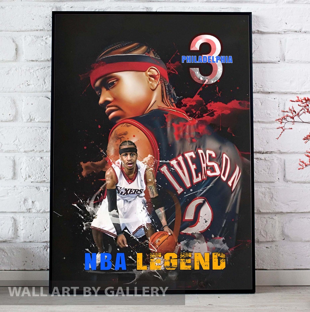 Allen Iverson Poster Handmade Furniture and Decor Iverson Sixers ...