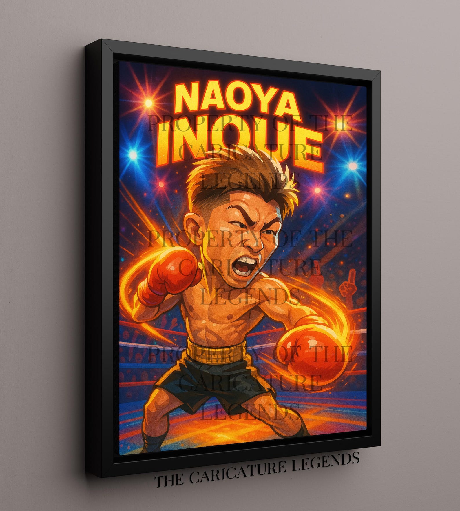 Naoya Inoue Caricature Poster – Boxing Star Fan Art Canvas Print for ...