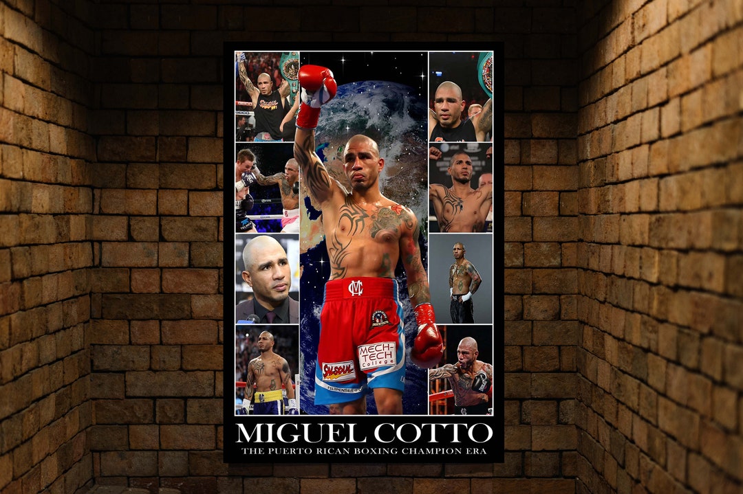 Miguel Cotto Puerto Rican Boxing Legend Poster Miguel Cotto Boxing ...