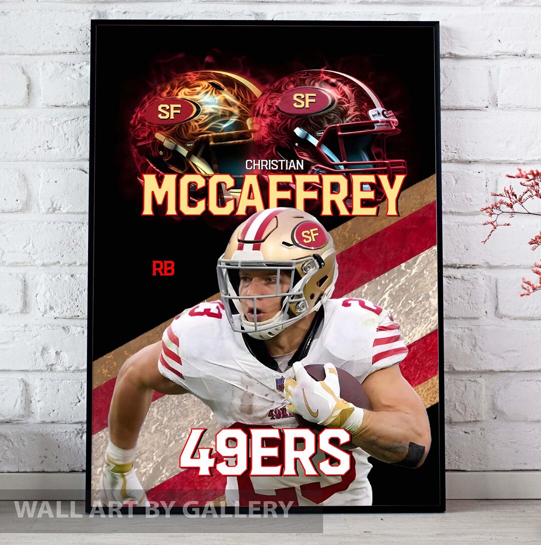 Christian Mccaffrey Poster San Francisco 49ers Poster Gallery Man Cave ...