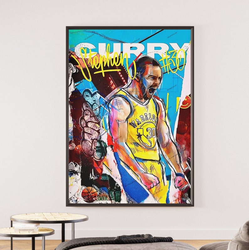 Stephen Curry Poster Steph Curry Poster Chef Curry Posters Golden State ...