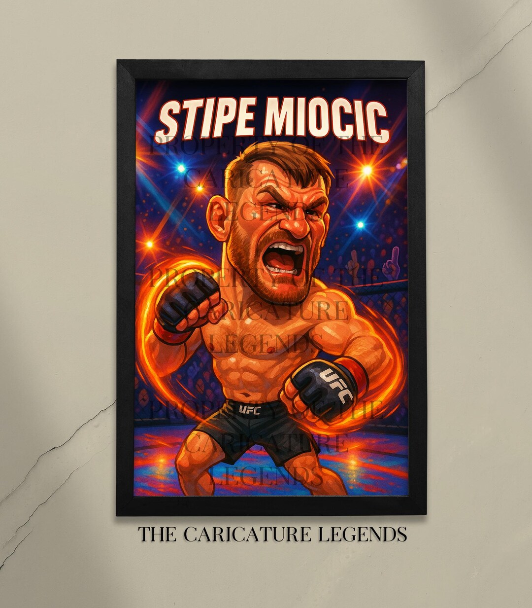 Stipe Miocic Poster UFC Fighter Poster MMA Poster Sports Poster Fight ...