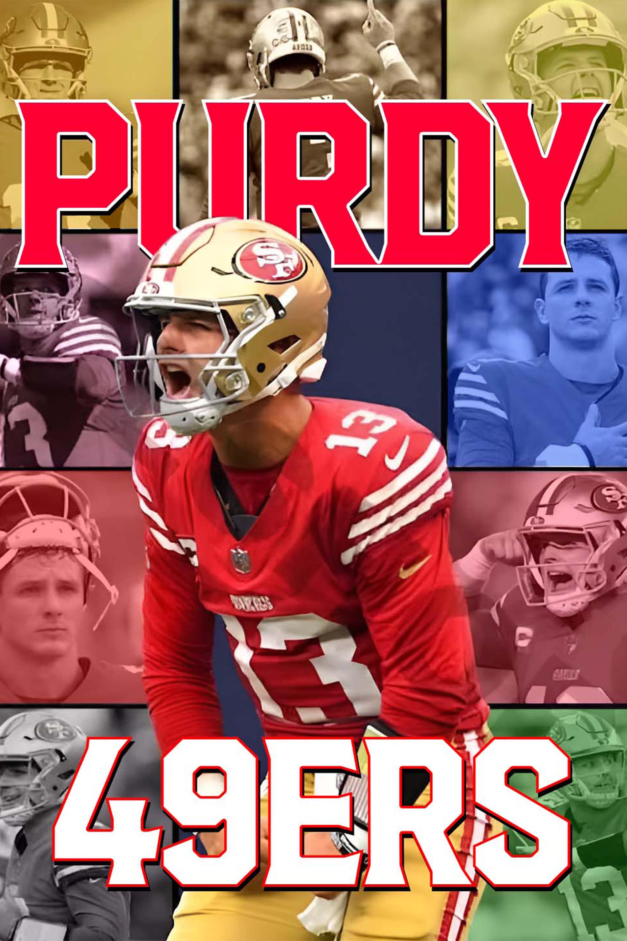 Brock Purdy San Francisco 49ers Poster Football Wall Art Football ...