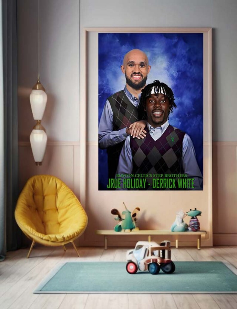 Step Brothers Derrick White Jrue Holiday Vintage 90s Poster Handmade ...