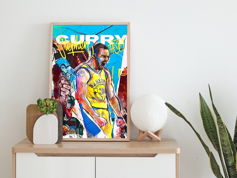 Stephen Curry Poster Steph Curry Poster Chef Curry Posters Golden State ...