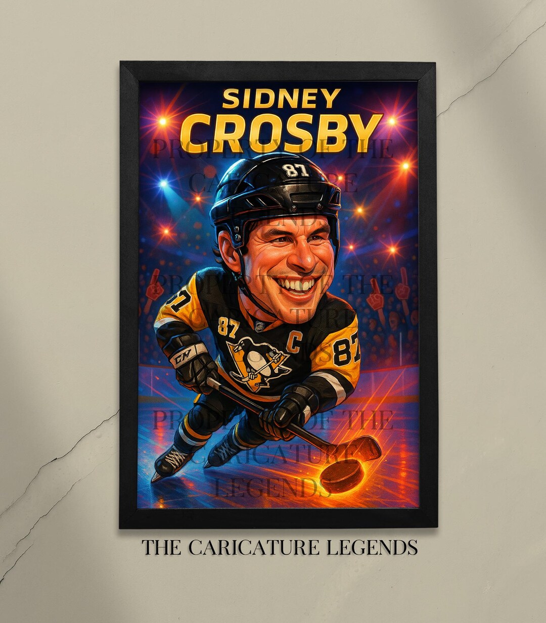 Sidney Crosby Poster Pittsburgh Penguins Poster NHL Poster Sports ...