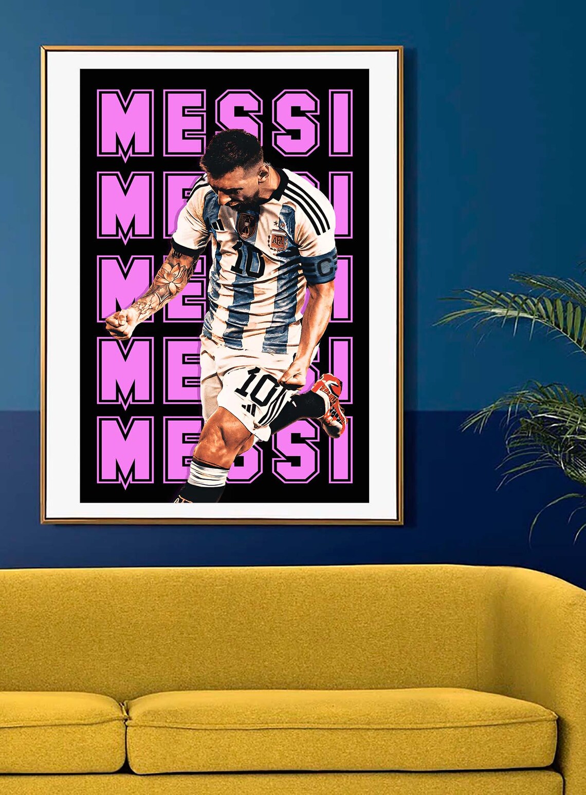 Messi Leo Leonel Messi Vintage Poster 90s Messi Poster Leonel - Etsy