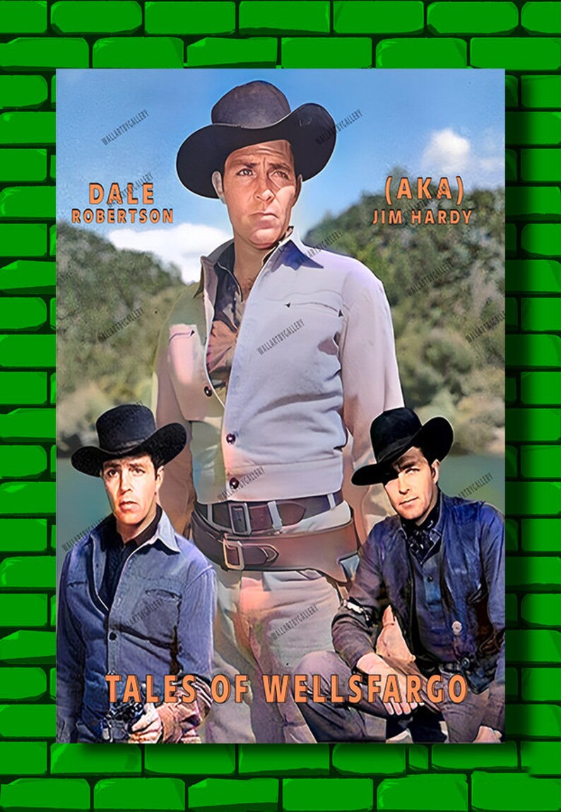 Dale Robertson Poster Jim Hardy Poster Tales From Wells Fargo Western ...