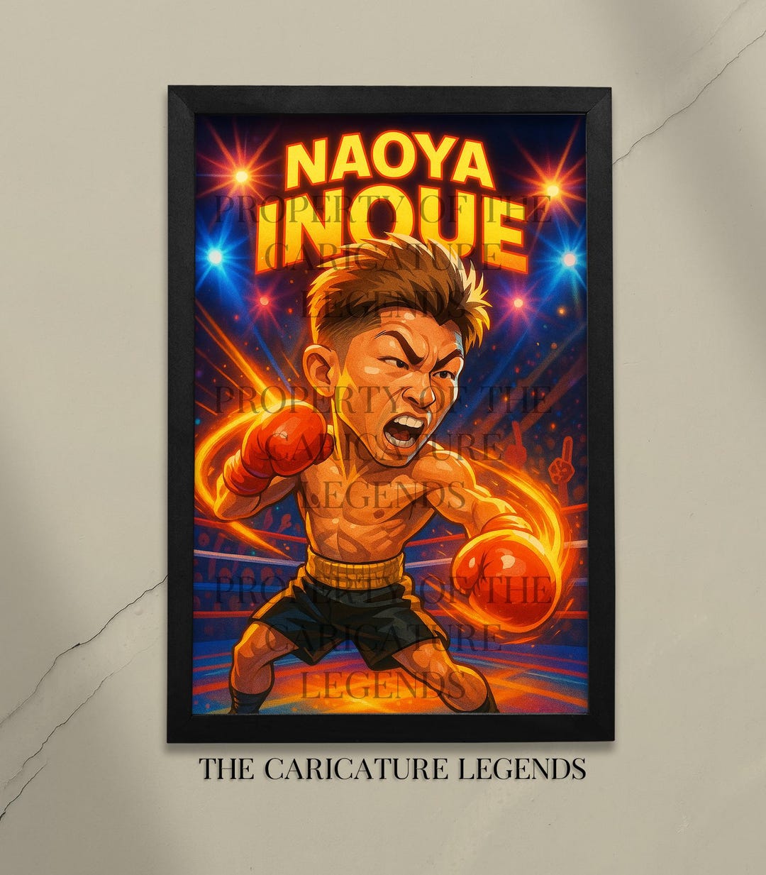 Naoya Inoue Caricature Poster – Boxing Star Fan Art Canvas Print for ...