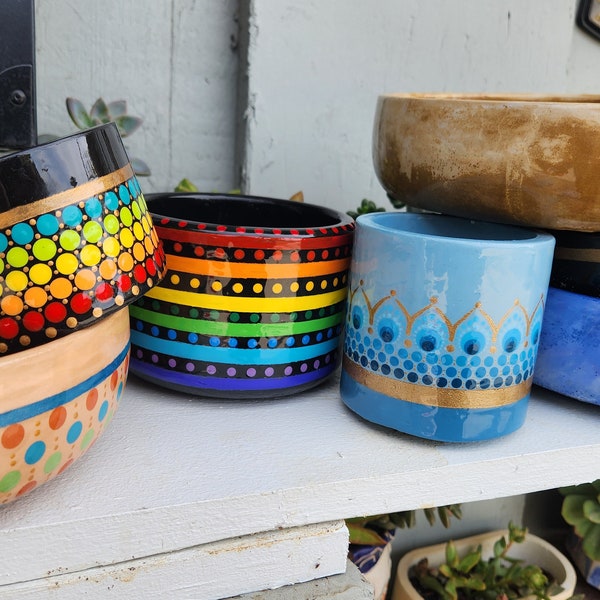 Shallow Pots - Etsy