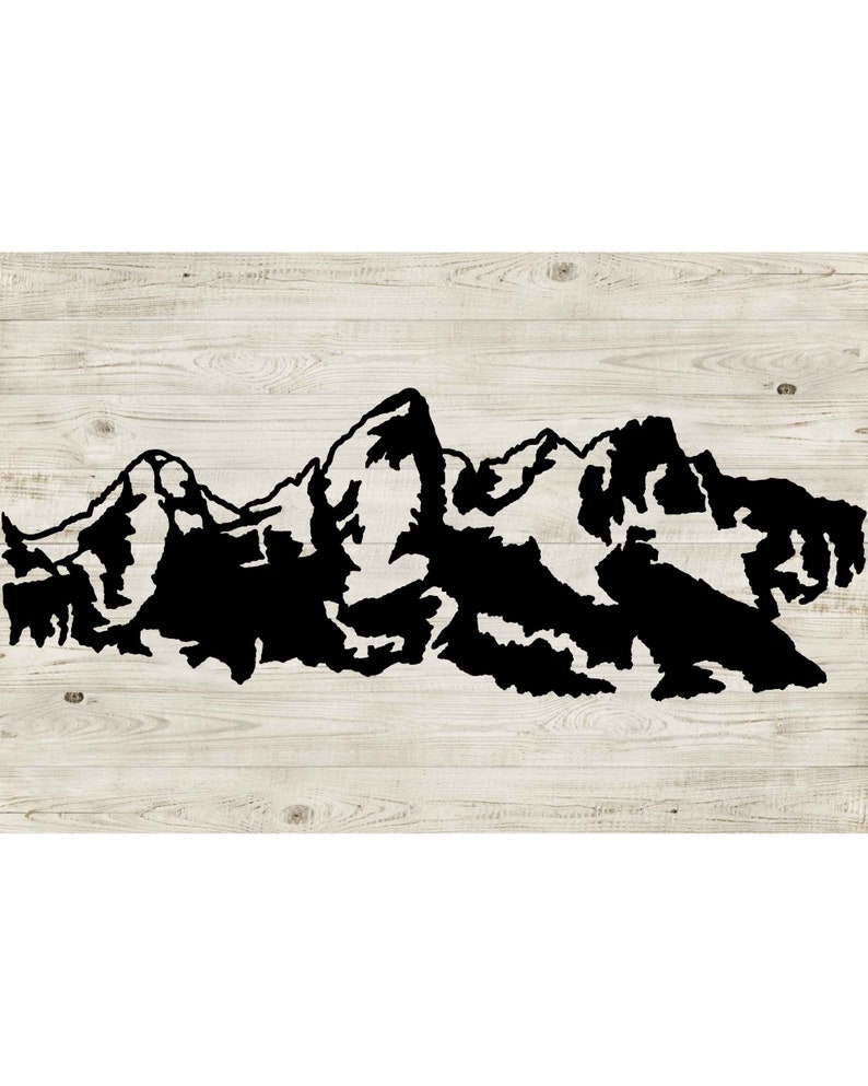 Grand Teton National Park Digital File | PNG | SVG | DXF - Etsy