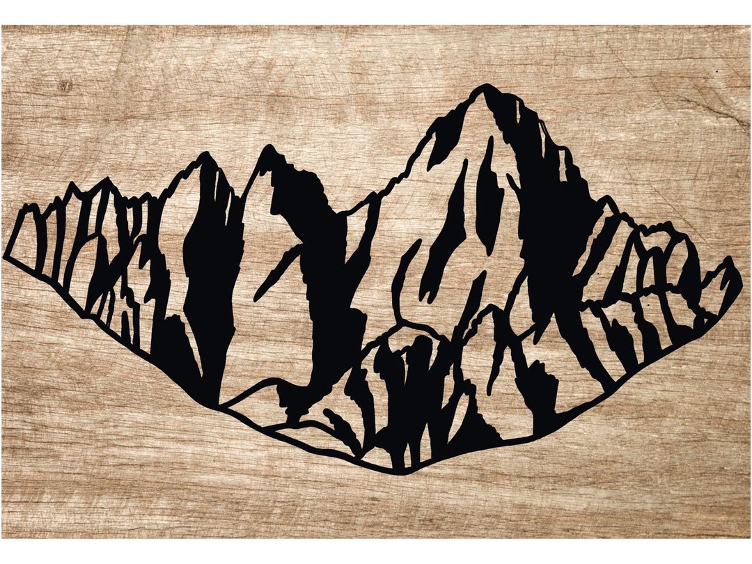 Mount Whitney California Digital File | PNG | SVG | DXF - Etsy
