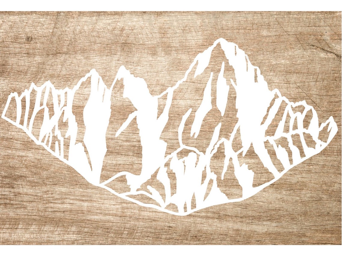Mount Whitney California Digital File | PNG | SVG | DXF - Etsy