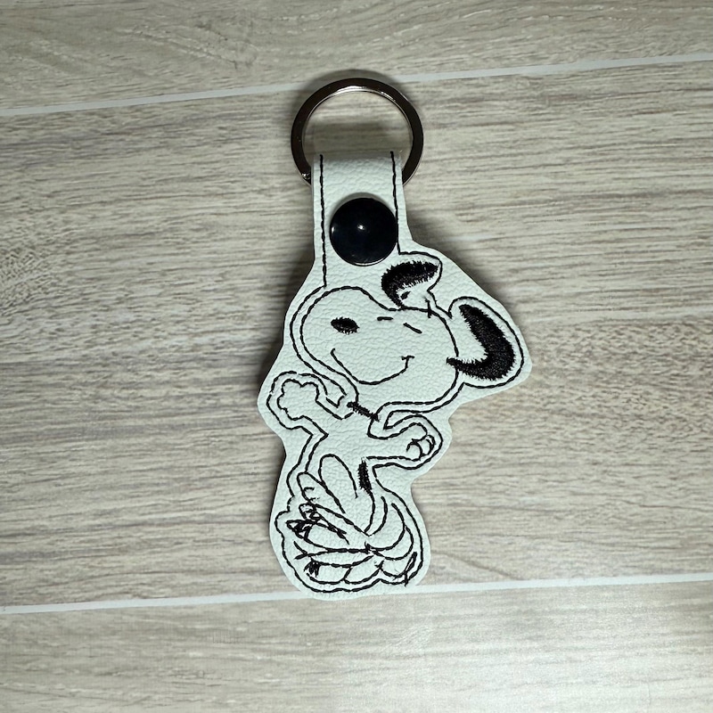 Snoopy Keychain - Etsy