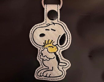 Snoopy Keychain - Etsy
