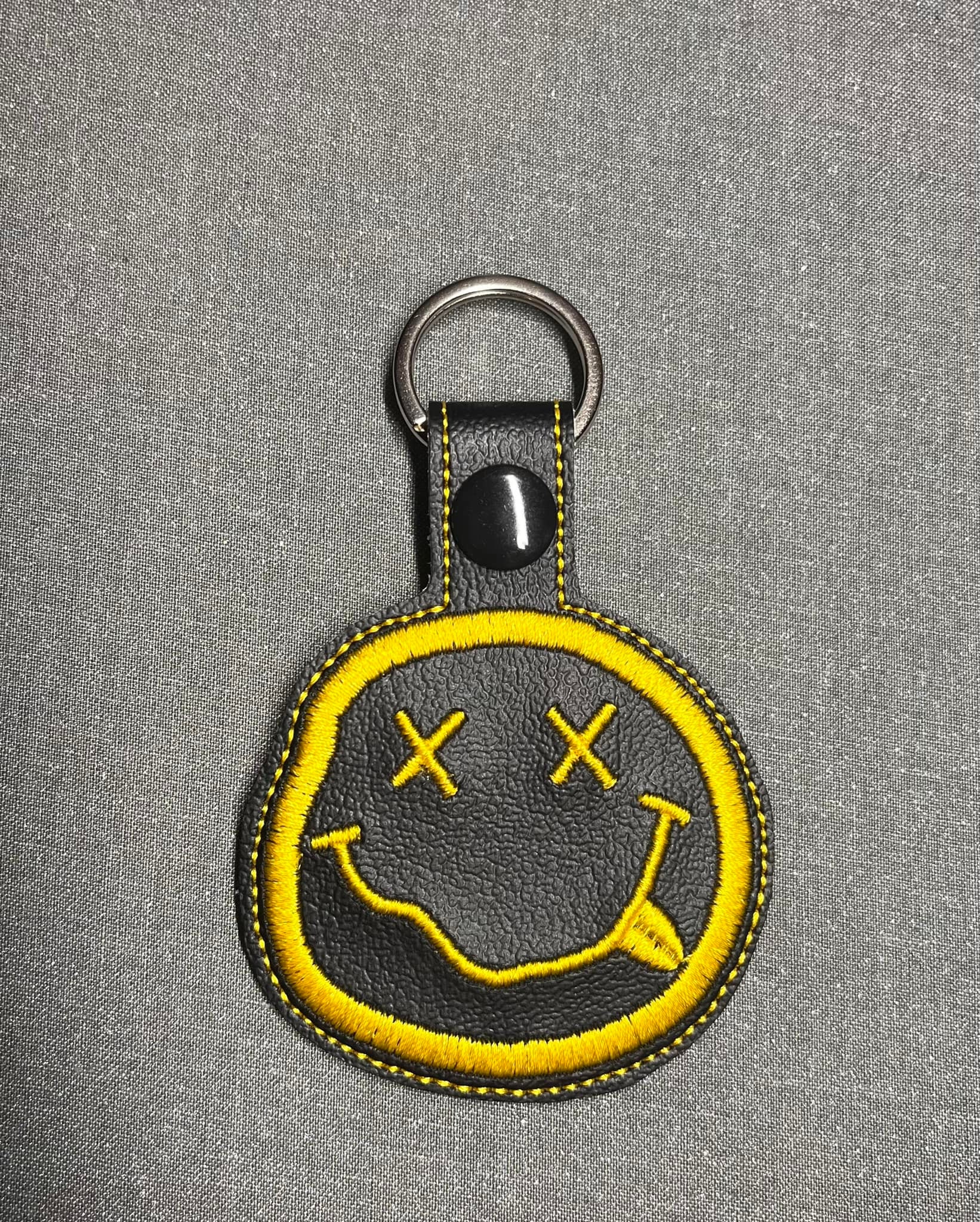 Nirvana Keychain With Plastic Snap - Etsy