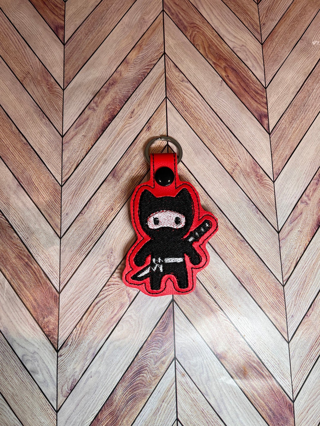 Red Ninja Guy Keychain - Etsy