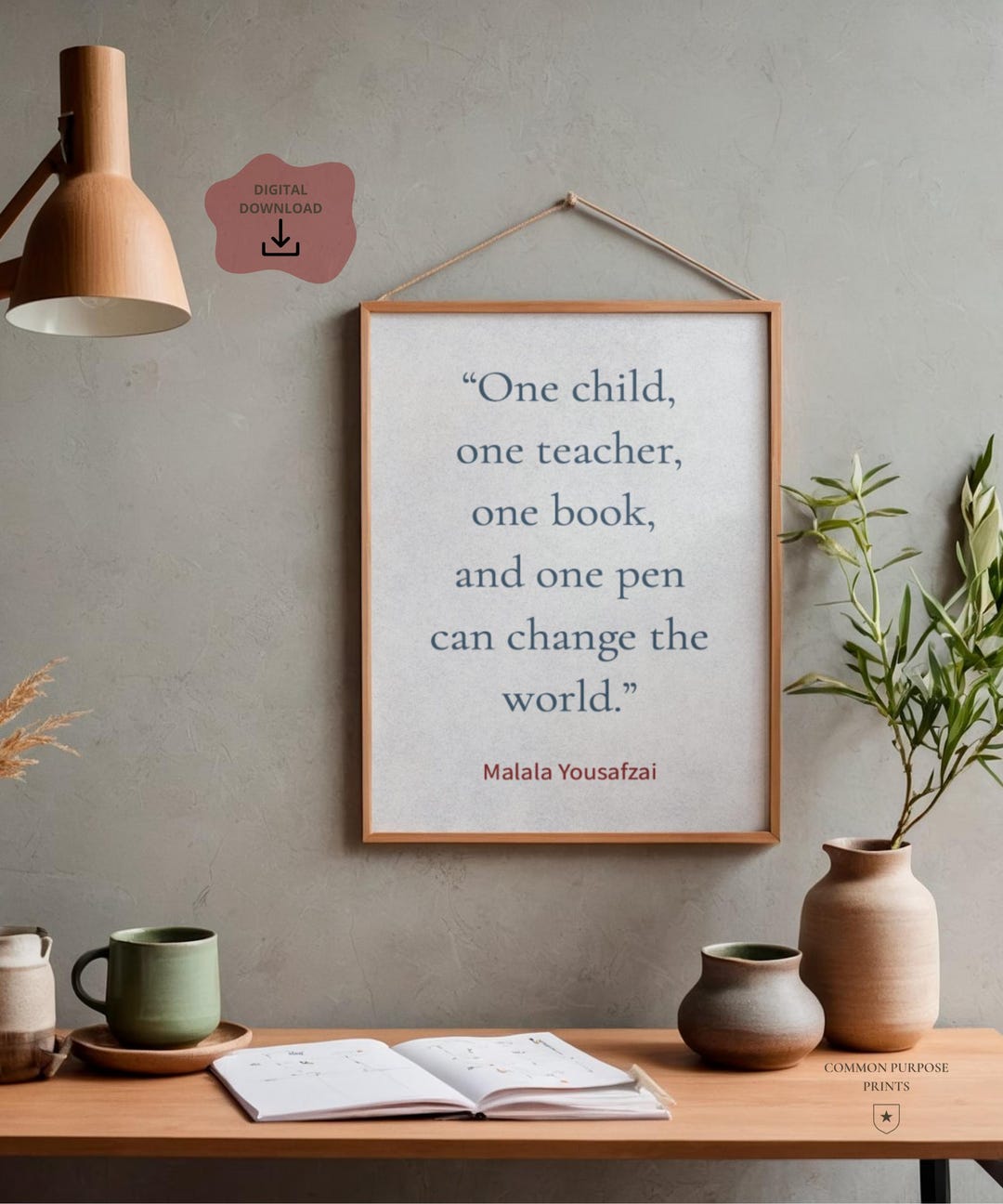 Malala Yousafzai Quote Digital Download – “one Child Can Change the ...
