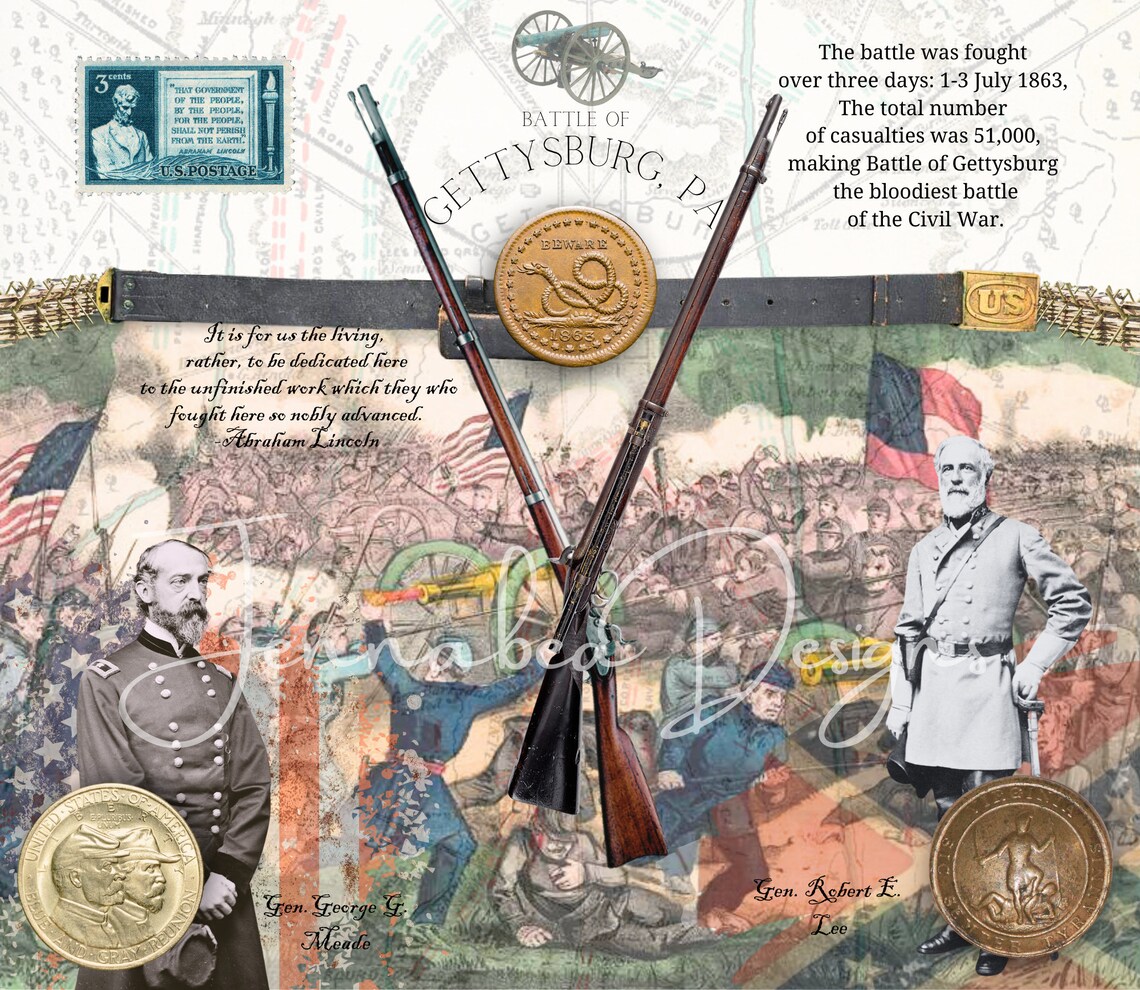 Battle of Gettysburg, Civil War, Confederate, Union, History ...