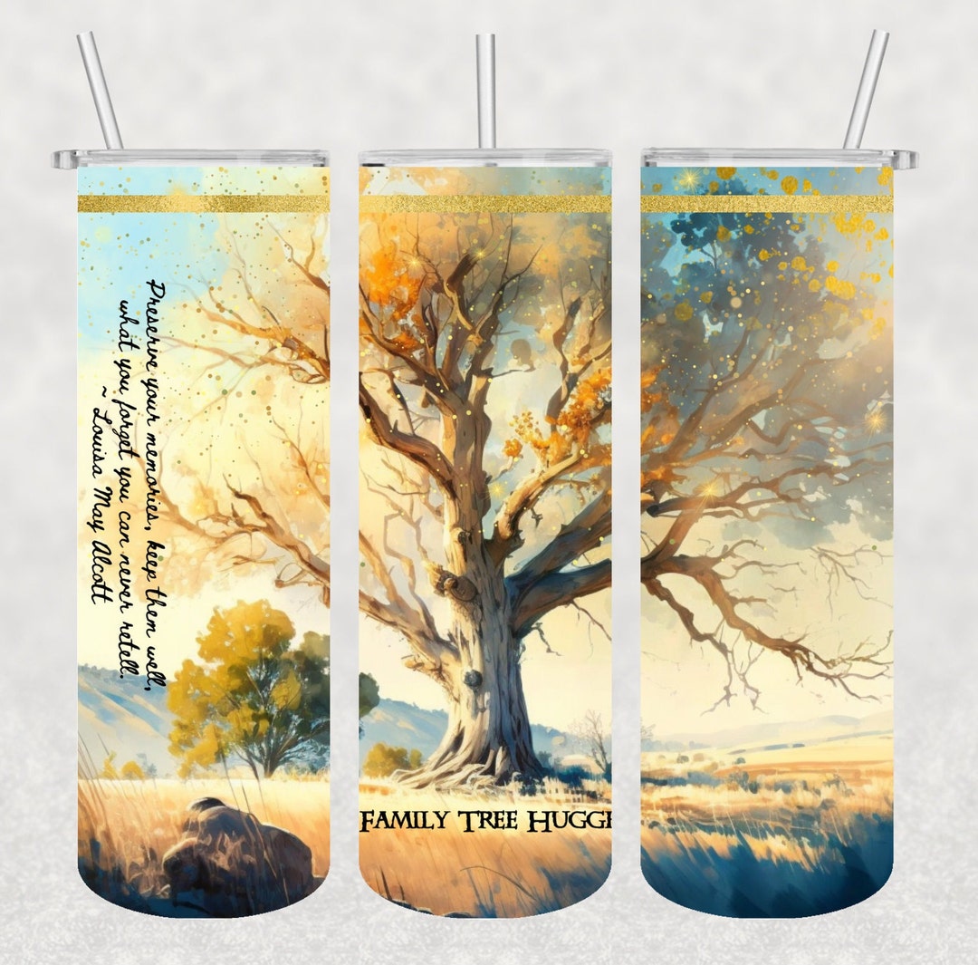 Family Tree Tumbler Wrap, Ancestry, Genealogy, Sublimation Design, 20 ...