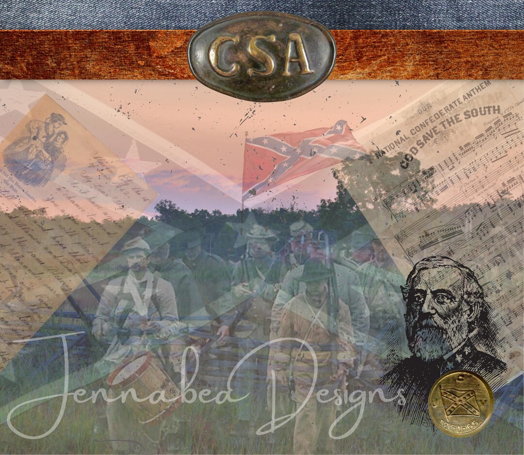 Civil War, Confederate, Tumbler Wrap, 20 Oz Skinny, Sublimation Design ...
