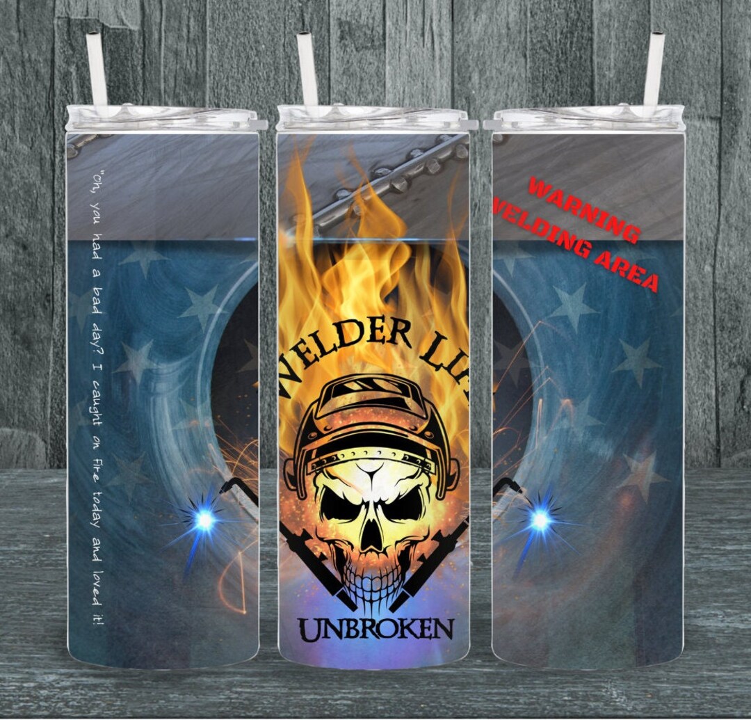Welder Life-trades-20 Oz Skinny Straight Tumbler-png-digital Download ...
