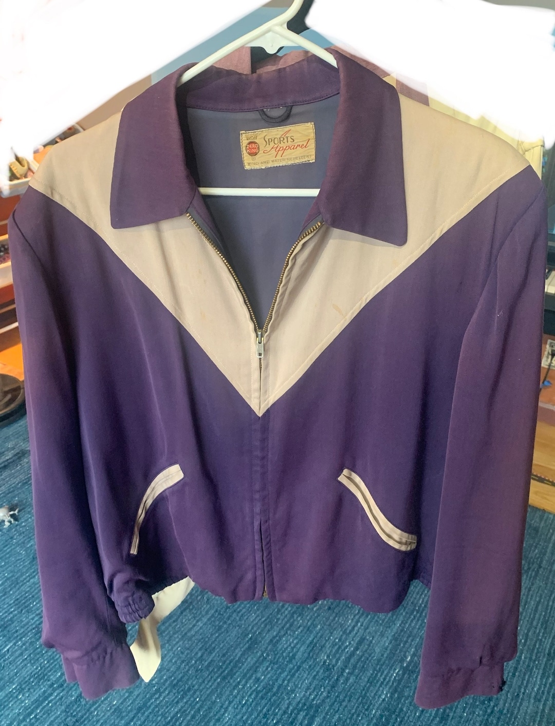 1950s Purple/tan Original Zero King Ricky Jacket Large - Etsy