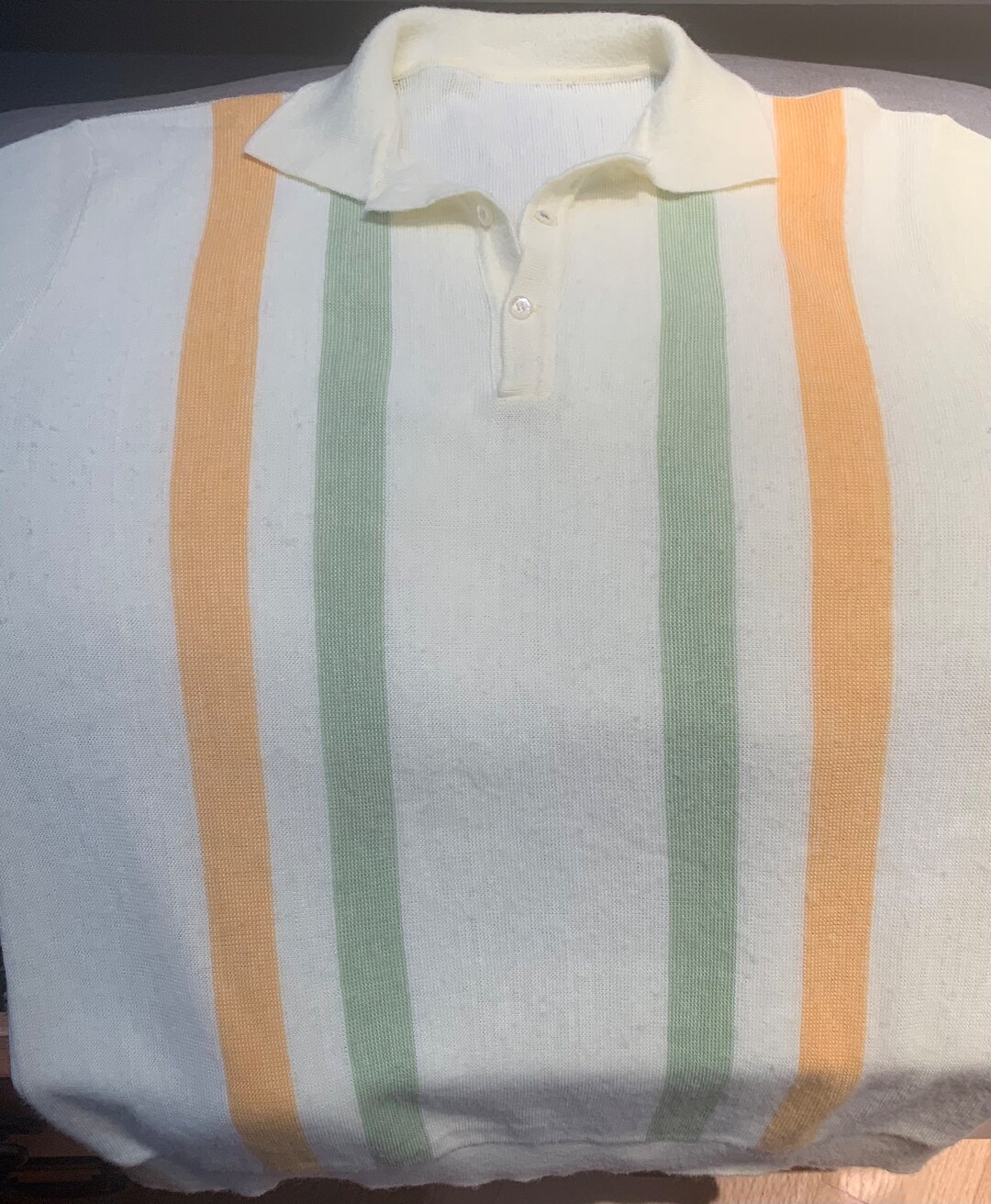 1950s Original Wool Multi Color 3 Button Short Sleeve Shirt - Etsy