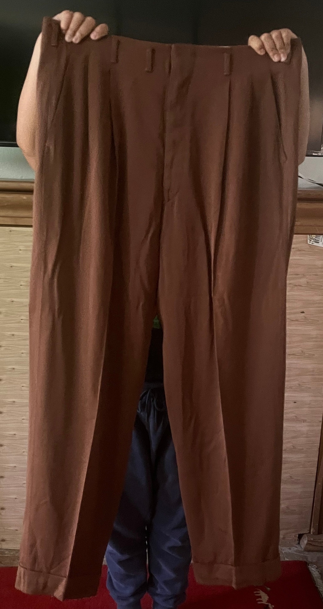 Original 1940s High Waisted Gabardine Slacks - Etsy