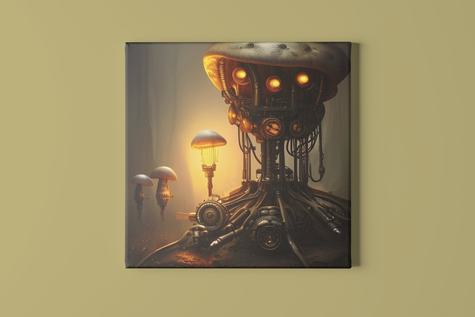 Steampunk Mushroom Downloadable Digital Print Trippy Organic ...