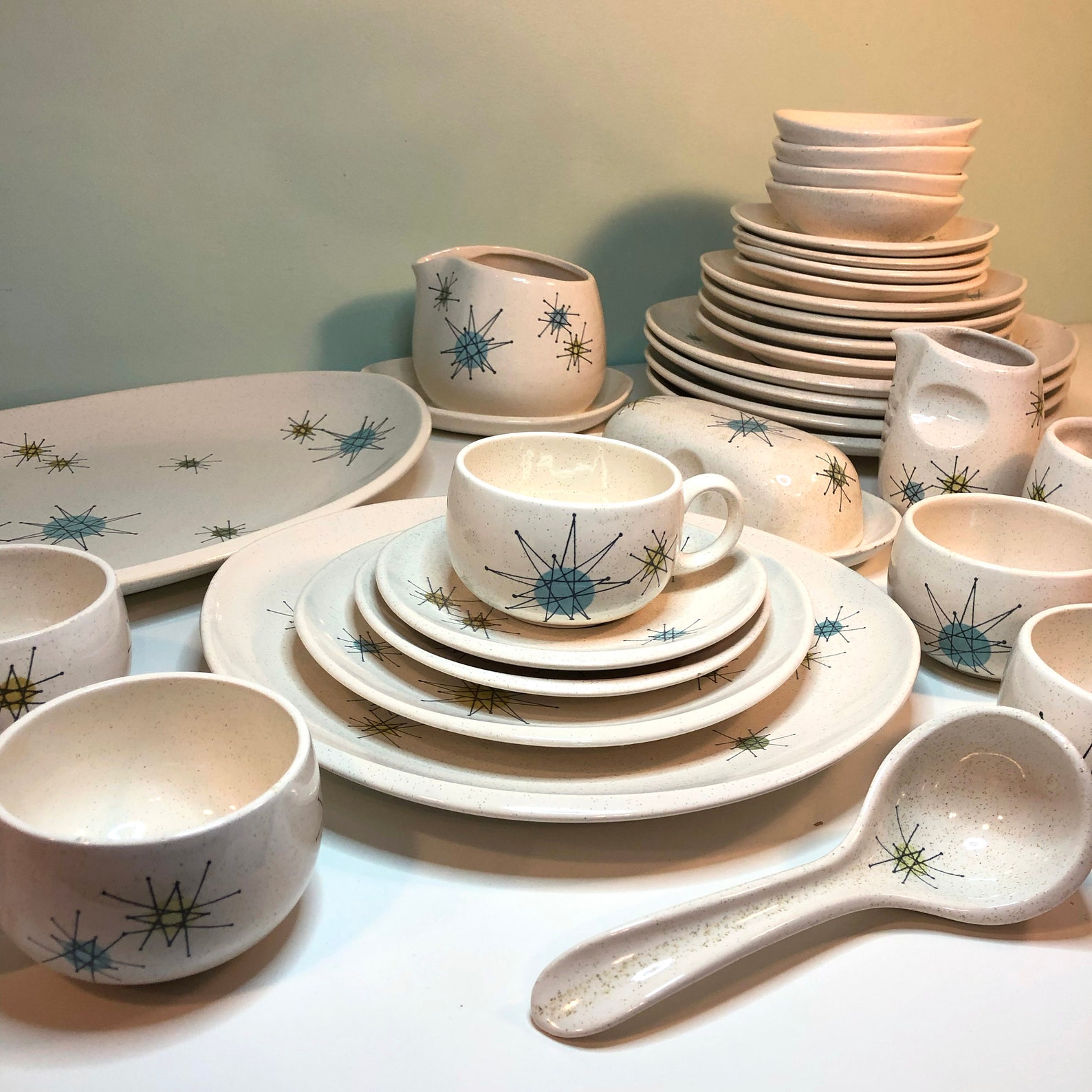 Vintage Franciscan Starburst Dinnerware 1950s Star Design MCM Mid ...