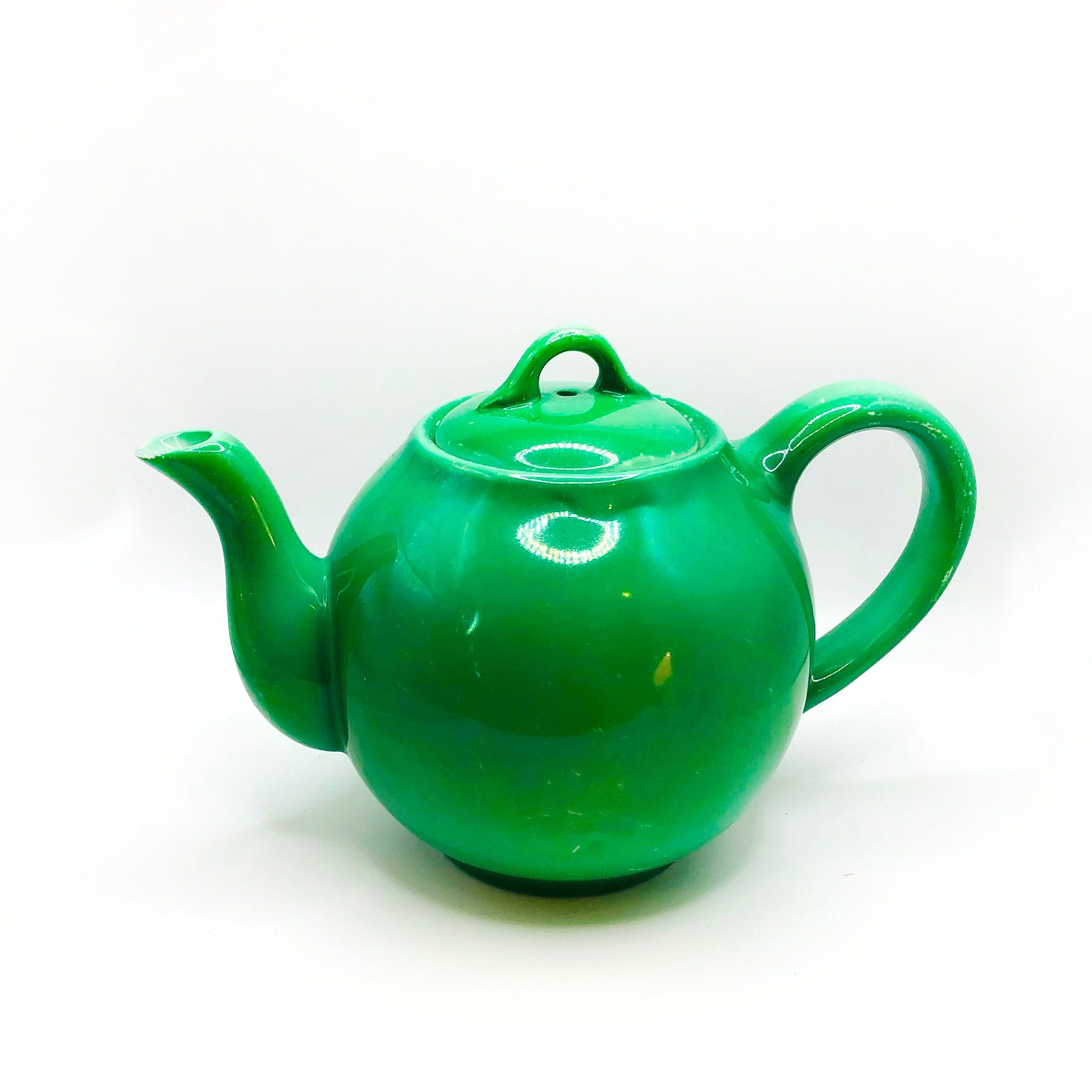 Vintage Avco Vitrified China Tea Pot 1930s Art Deco Alliance Green - Etsy