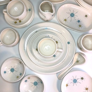 Vintage Franciscan Starburst Dinnerware 1950s Star Design MCM Mid ...