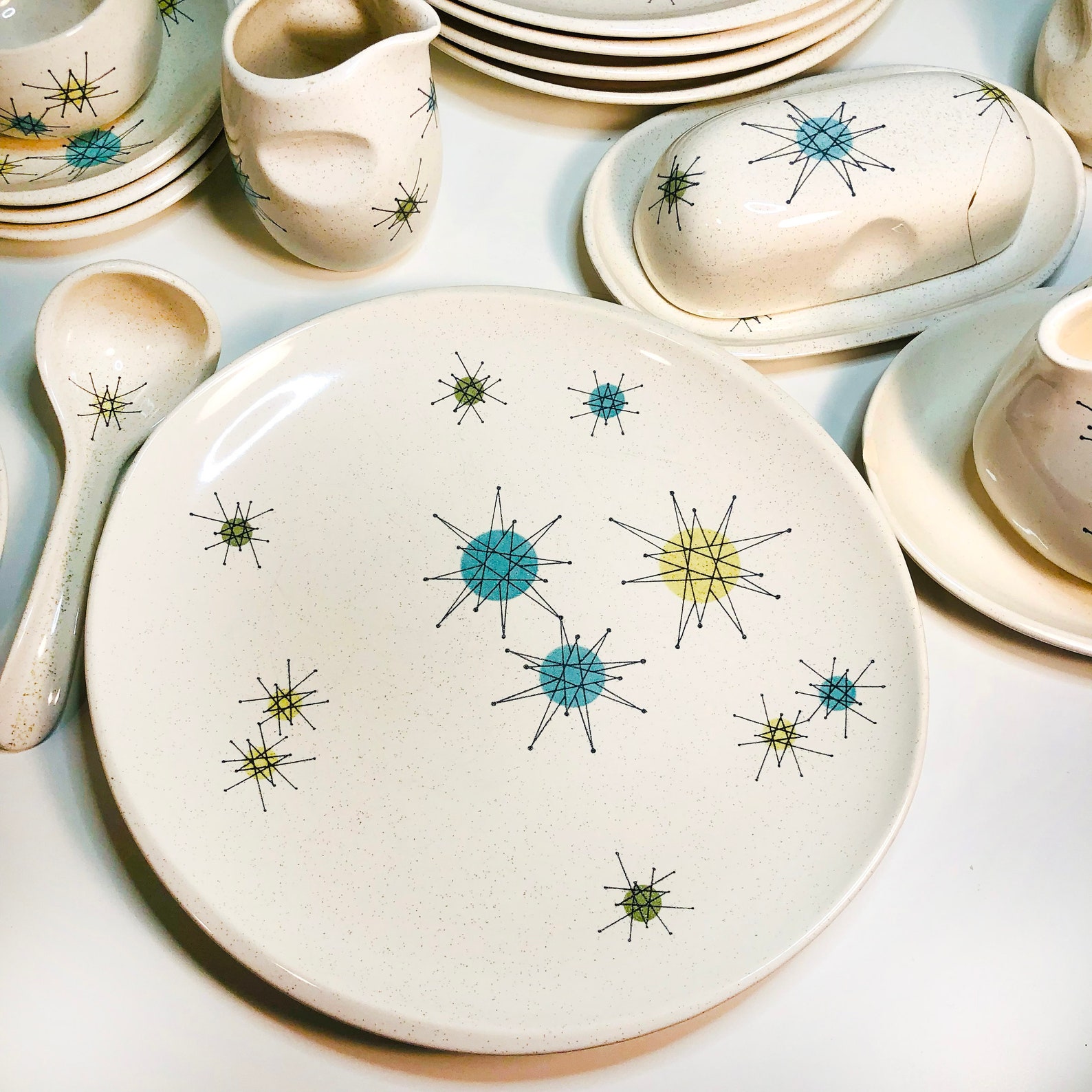 Vintage Franciscan Starburst Dinnerware 1950s Star Design MCM Mid ...