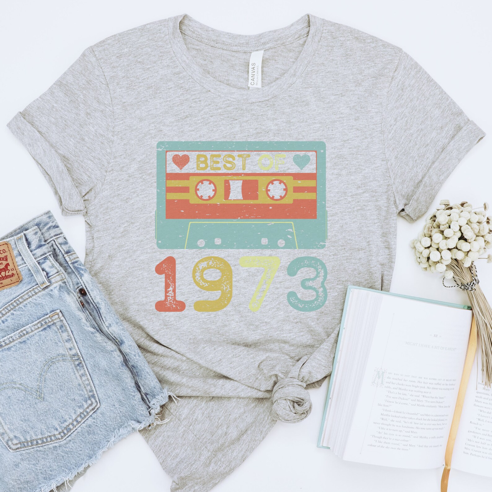 Best of 1973 Shirt, Birthday Tee, Retro 1973 Tee Shirt, Vintage Tee ...