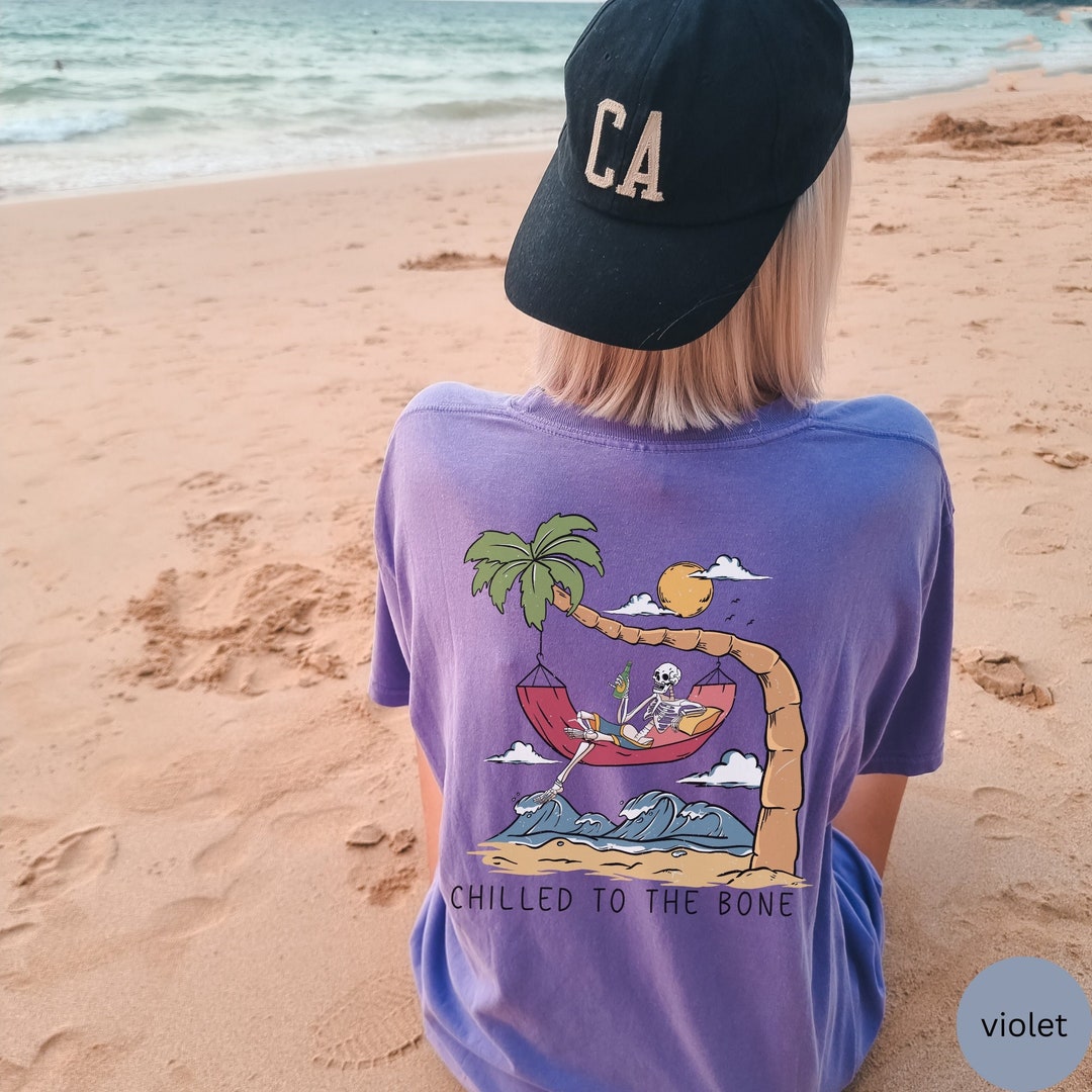 Summer Skeleton Shirt, Skeleton Beach Shirt, Comfort Colors Summer ...