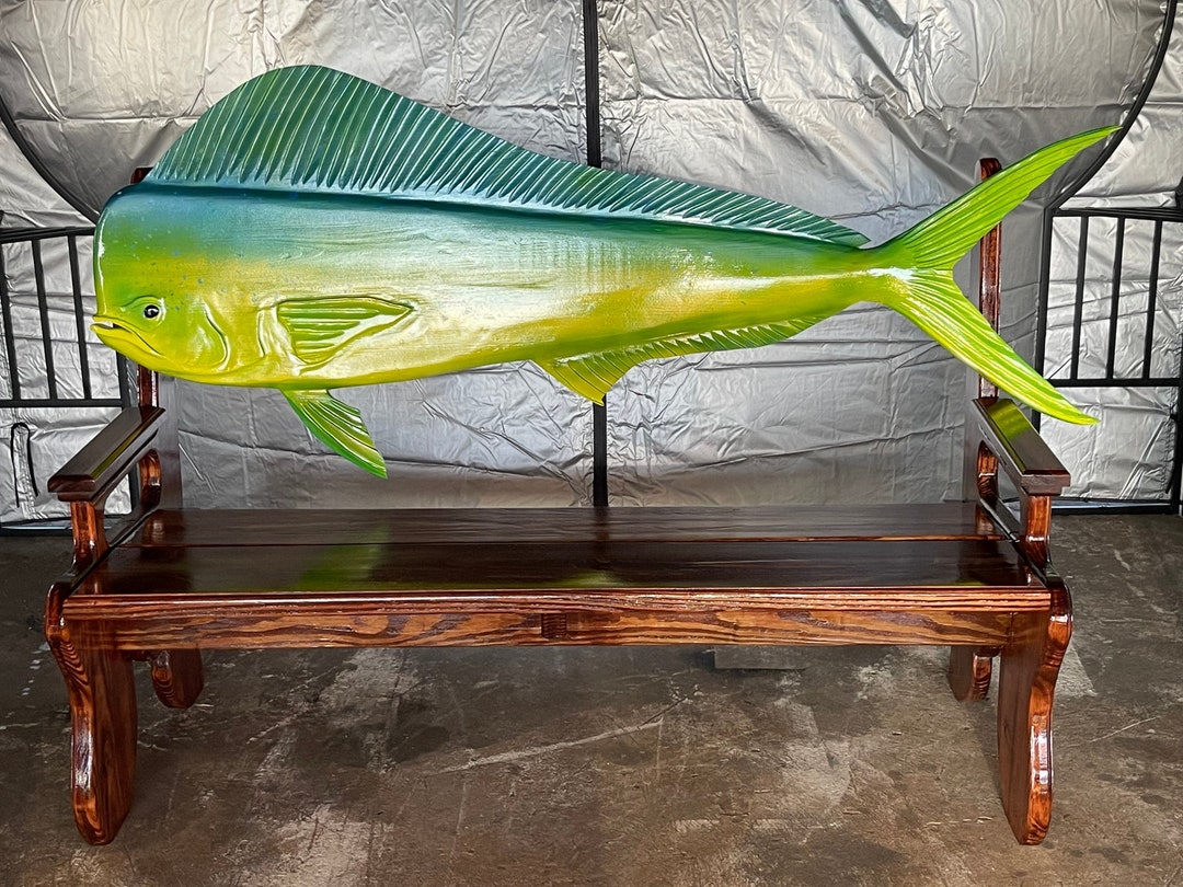 Fish Benches, That Are Hand Carved and Painted. - Etsy