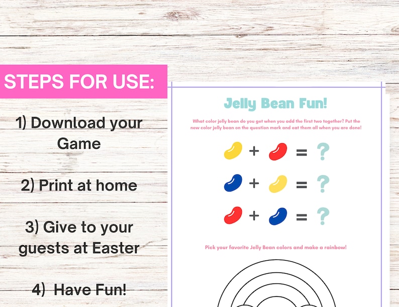 Jelly Bean Color Practice Color Practice Colors for Prek Preschool ...