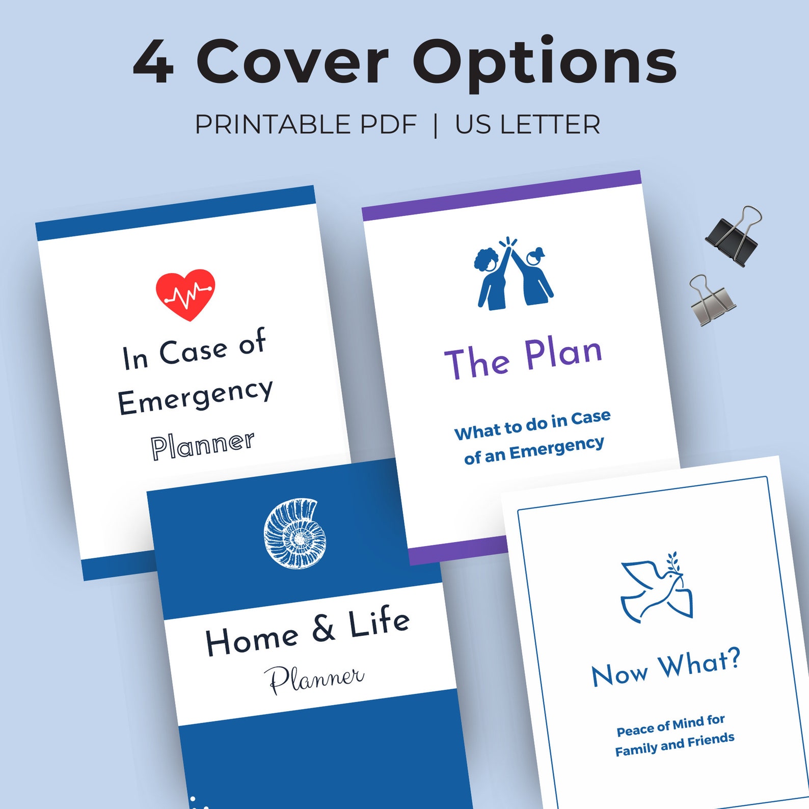 End of Life Planner Printable PDF, Emergency Binder, Fillable End of ...