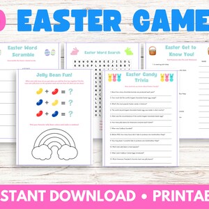 Printable Easter Games, Easter Games for Kids, Easter Party Games ...