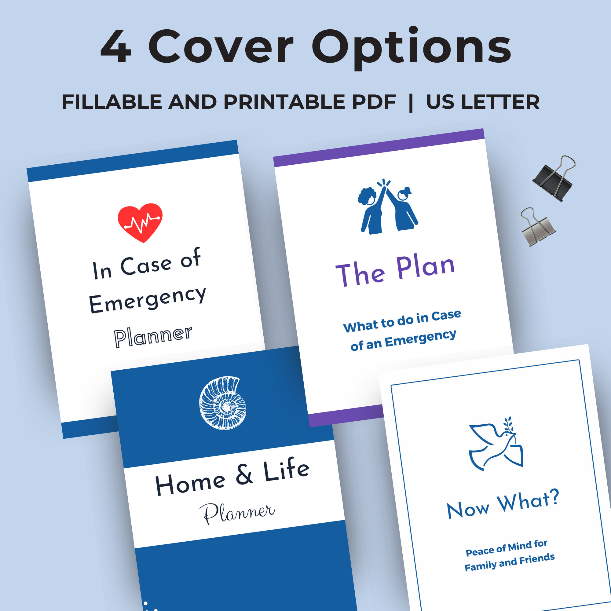 End of Life Planner Editable Printable PDF, Emergency Binder Fillable ...